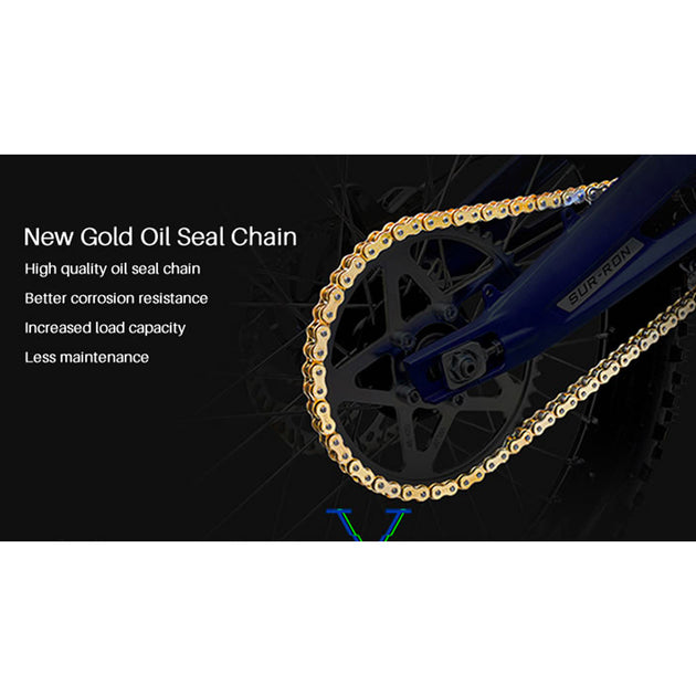 Sur-Ron Gold Original Heavy Duty O-Ring Roller Chain (106 links） – Surron